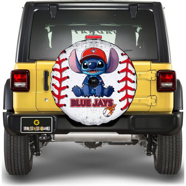 Toronto Blue Jays Spare Tire Covers Camera Hole Stitch Theme Collection